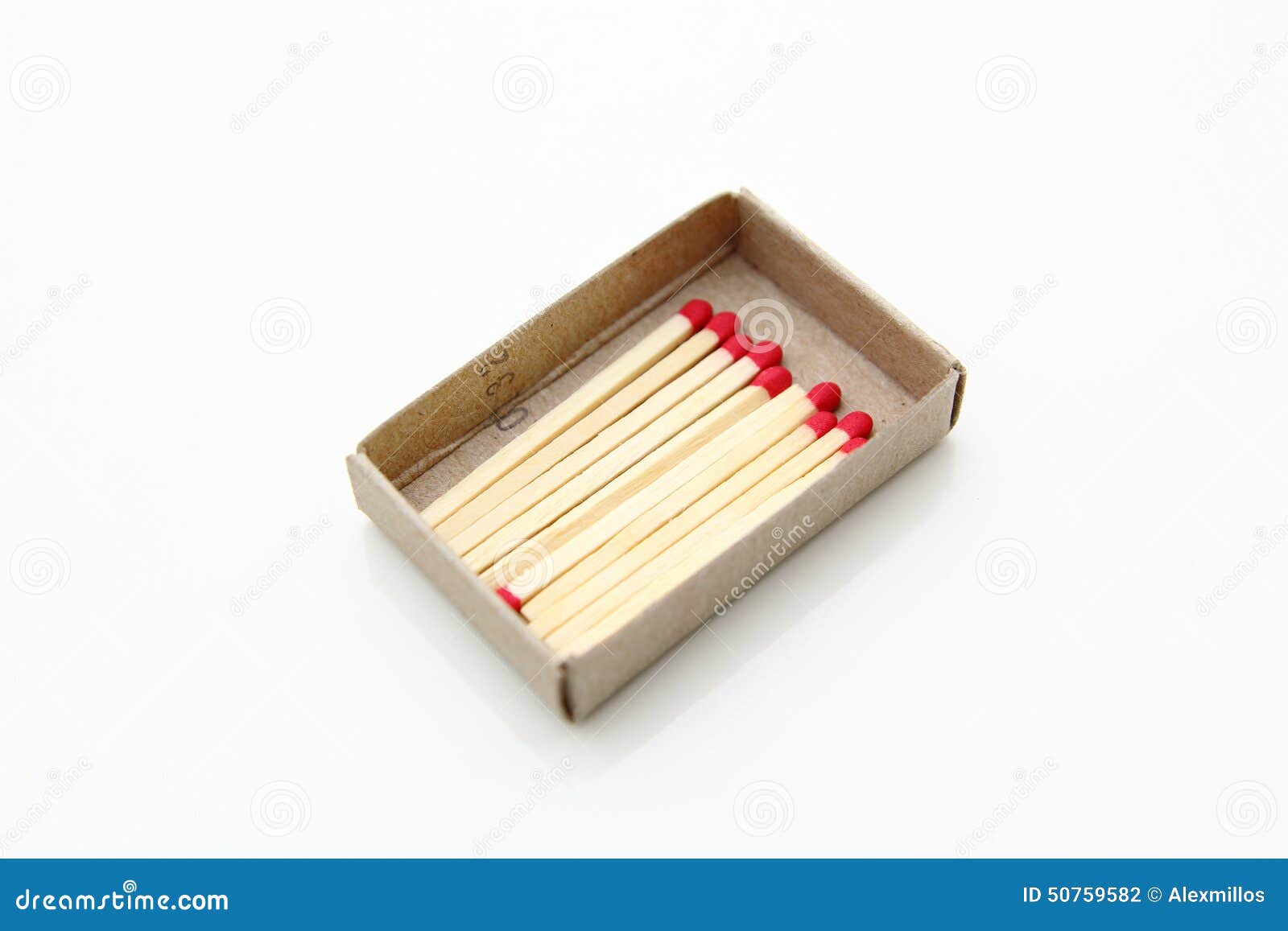 Side View Matchbox with a Match Sticks Out. Stock Photo - Image of ...