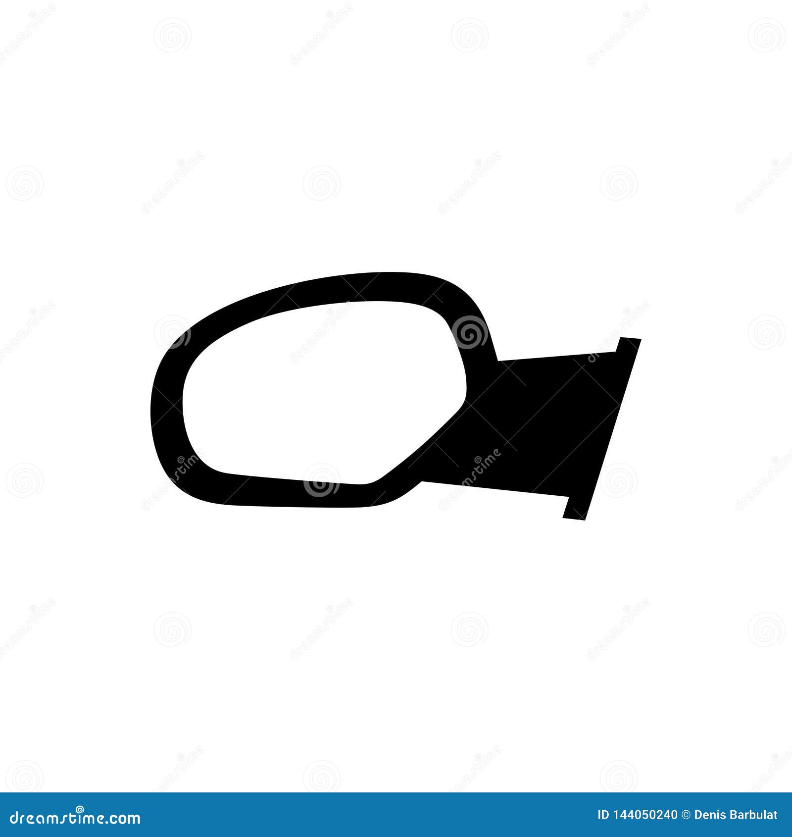 Side view mirror stock vector. Illustration of side - 144050240