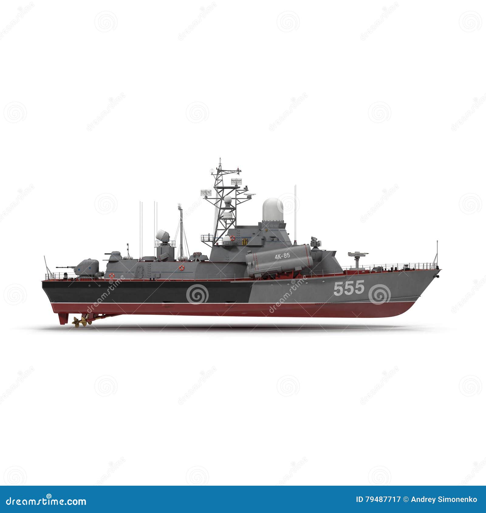 Side View Missile Corvettes of the Soviet Navy Nanuchka Class Project ...
