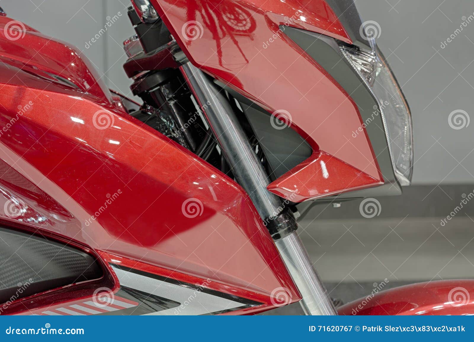 Side View of Motorcycle, Indoor Photo. Stock Image - Image of unique ...