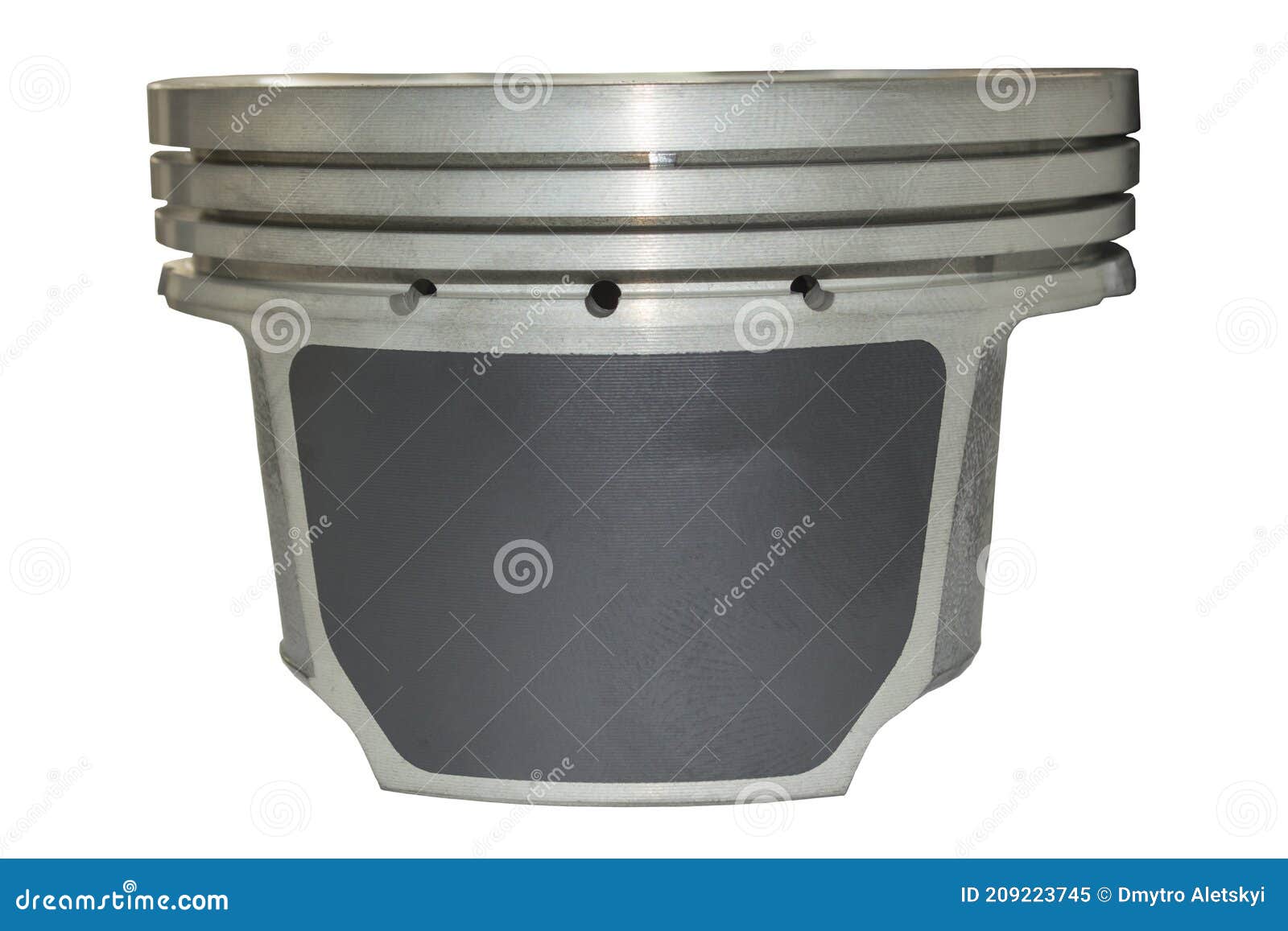 Side View of the New Piston on a White Background. Isolate Stock Image ...