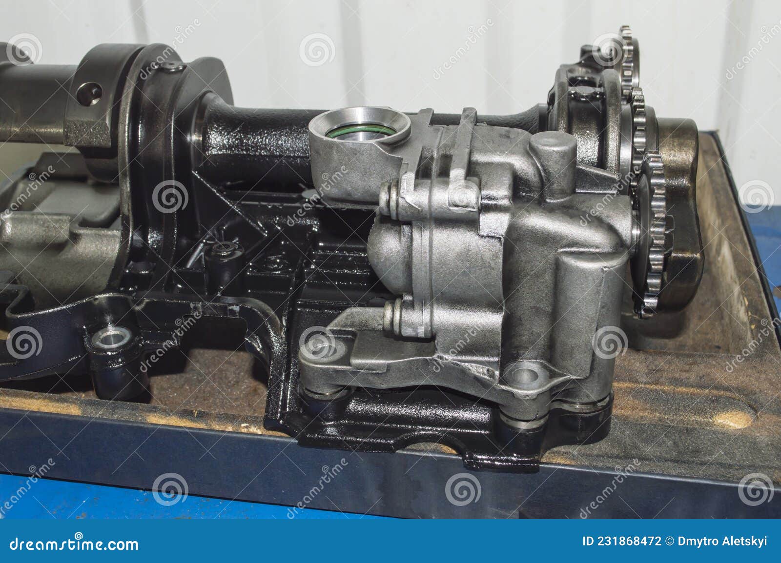Side view of the oil pump stock photo. Image of counterweight - 231868472