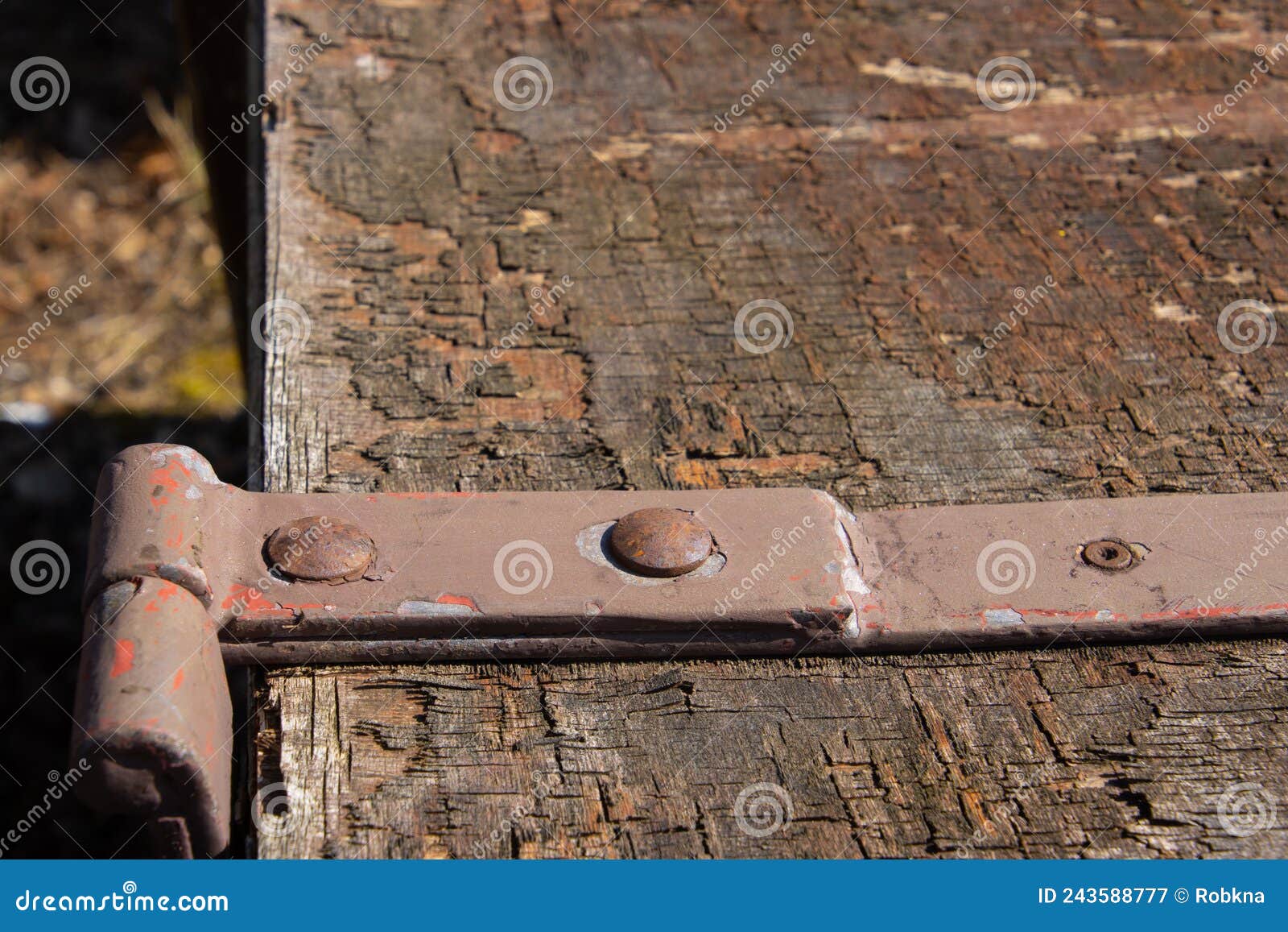 Side View of a Old Rusty Hinge Stock Image - Image of antique, close ...