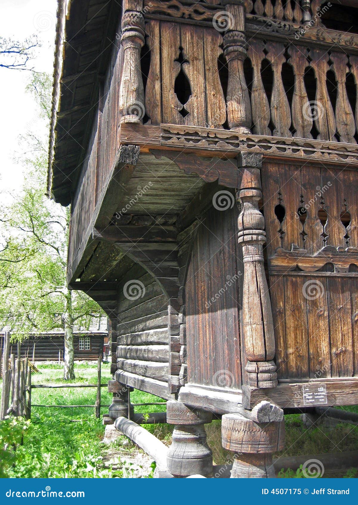 Side View of Old Scandinavian Farm House Stock Image - Image of danish ...