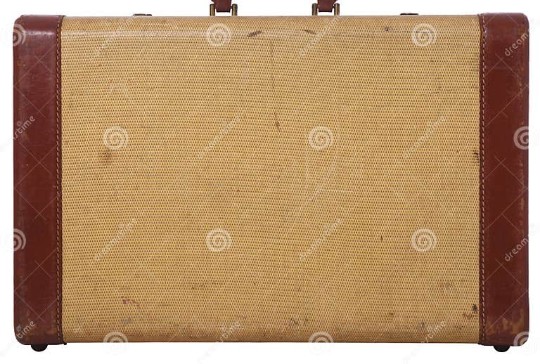 Side View of an Old Suitcase for a Background Stock Image - Image of ...