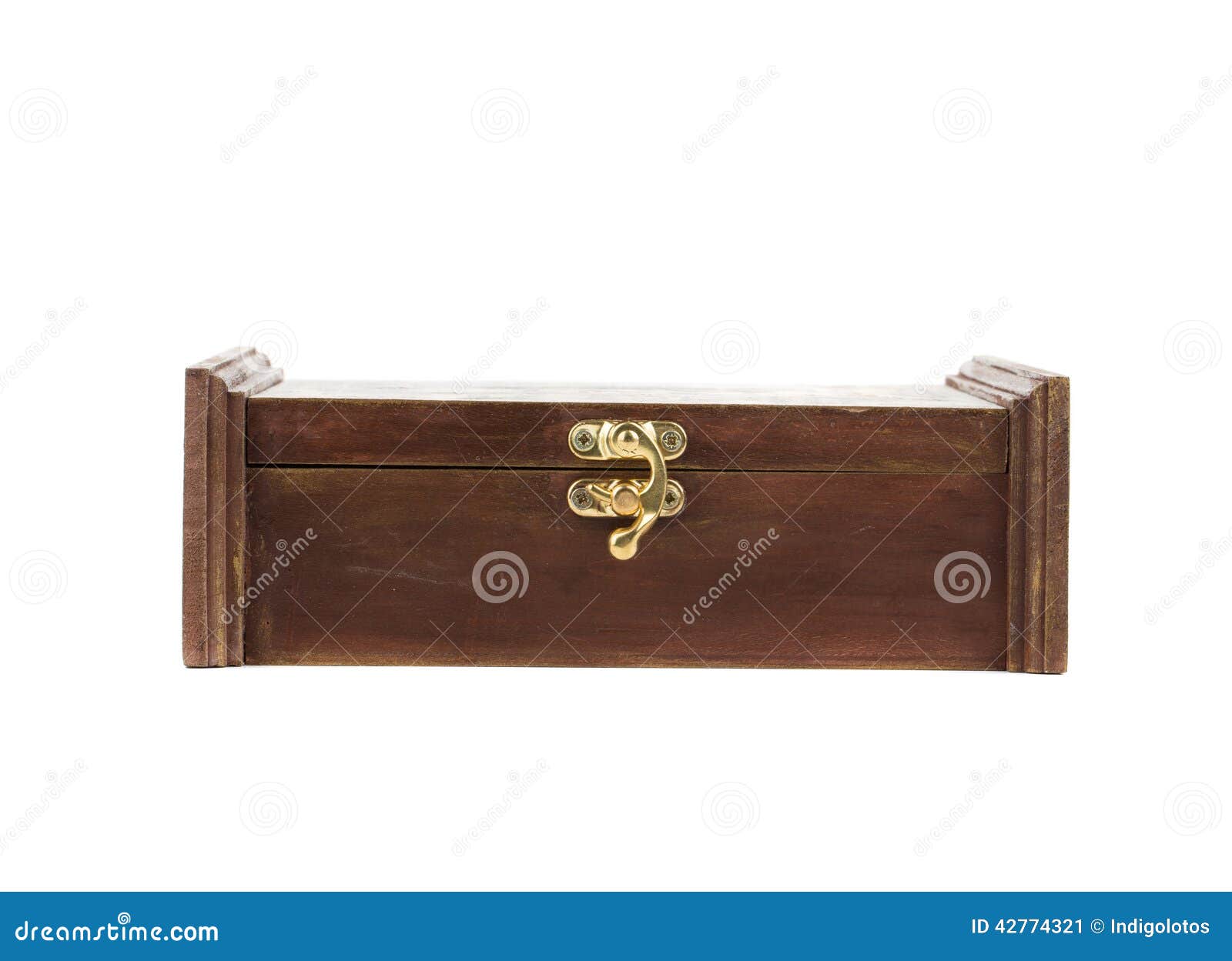 Side View of Old Wooden Box. Stock Image - Image of wood, casket: 42774321