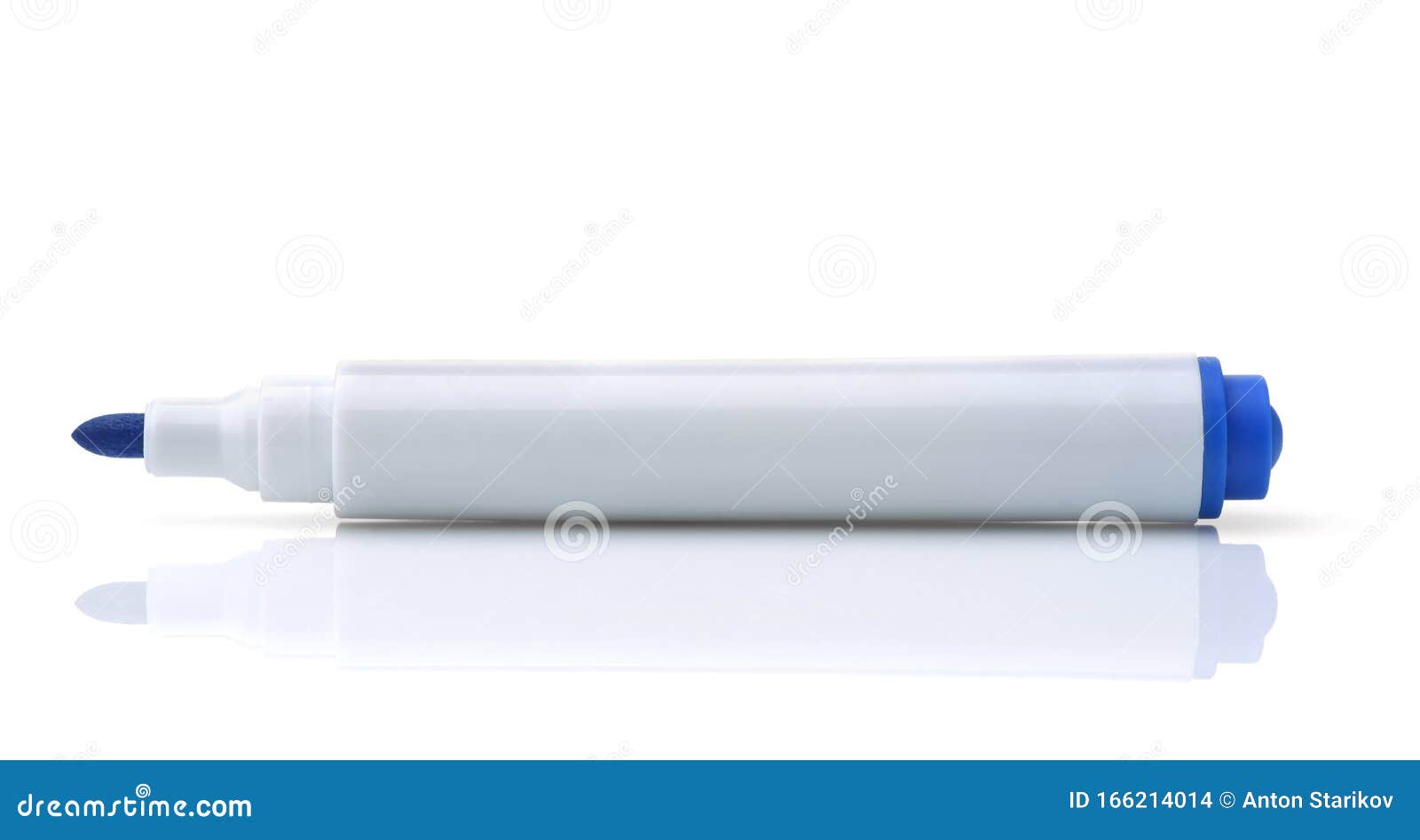 Side View of Open Blank Marker Stock Photo - Image of closeup, neon ...