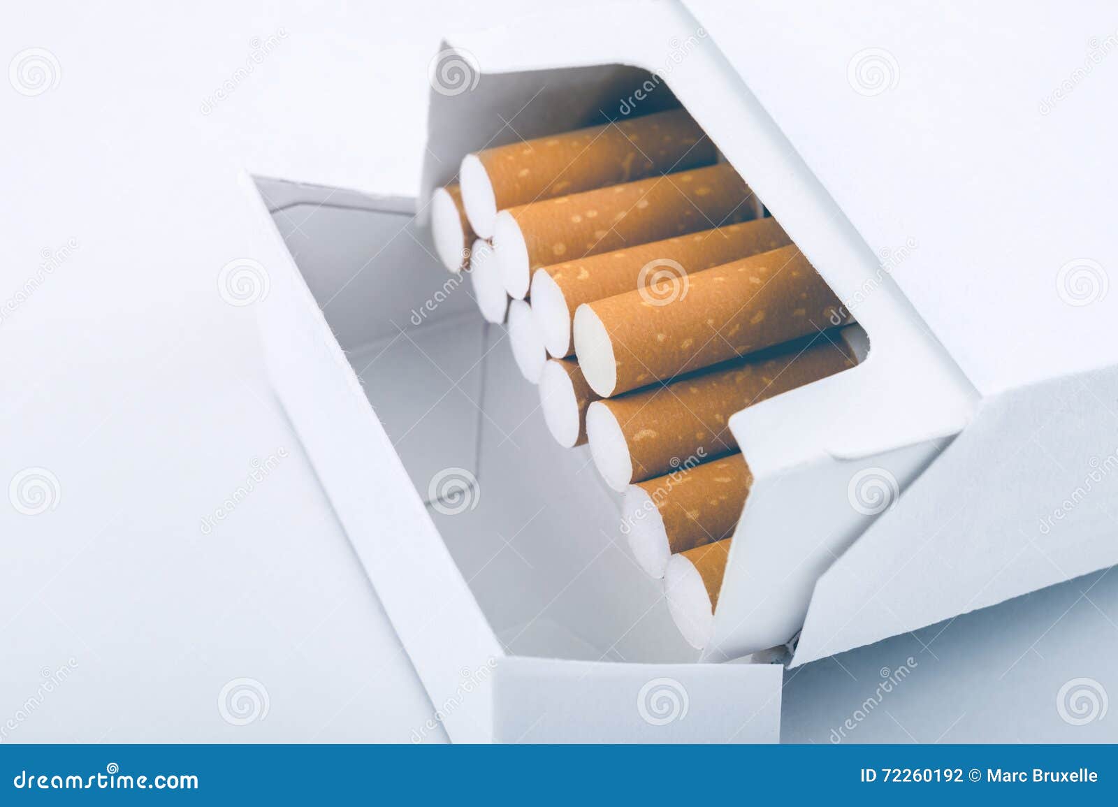 Pack Of Cigarettes Isolated On White Background Royalty-Free Stock ...