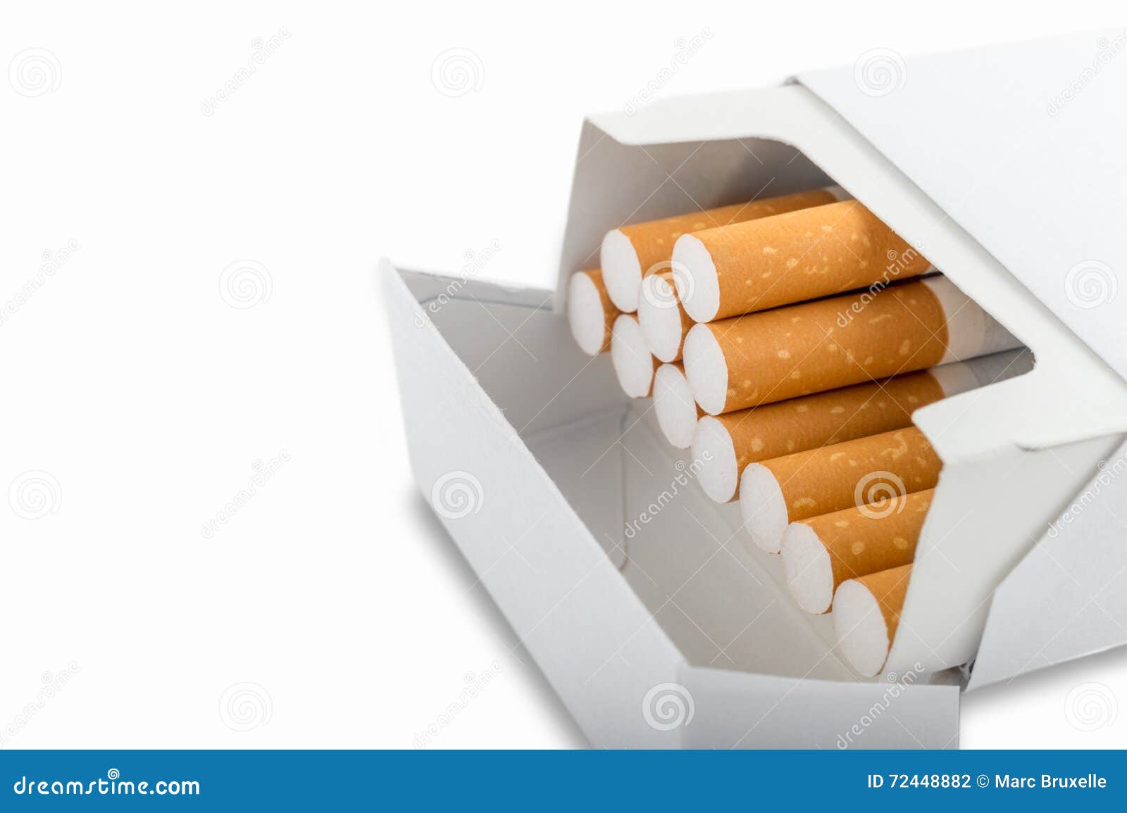 Side View of a Pack of Cigarettes Stock Photo - Image of package, macro ...