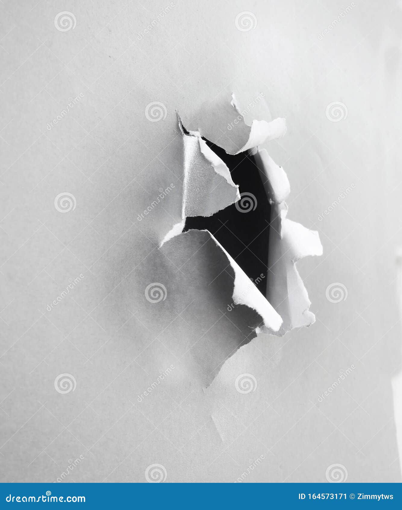 Side view paper hole tear stock image. Image of paper - 164573171