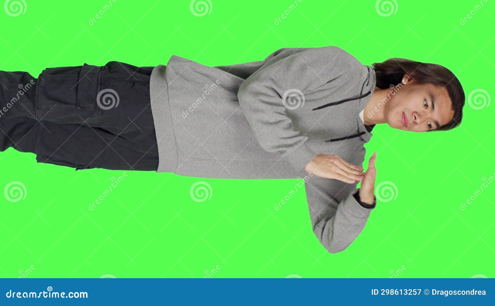 Side View of Person Does Timeout Gesture with Hands Stock Video - Video ...