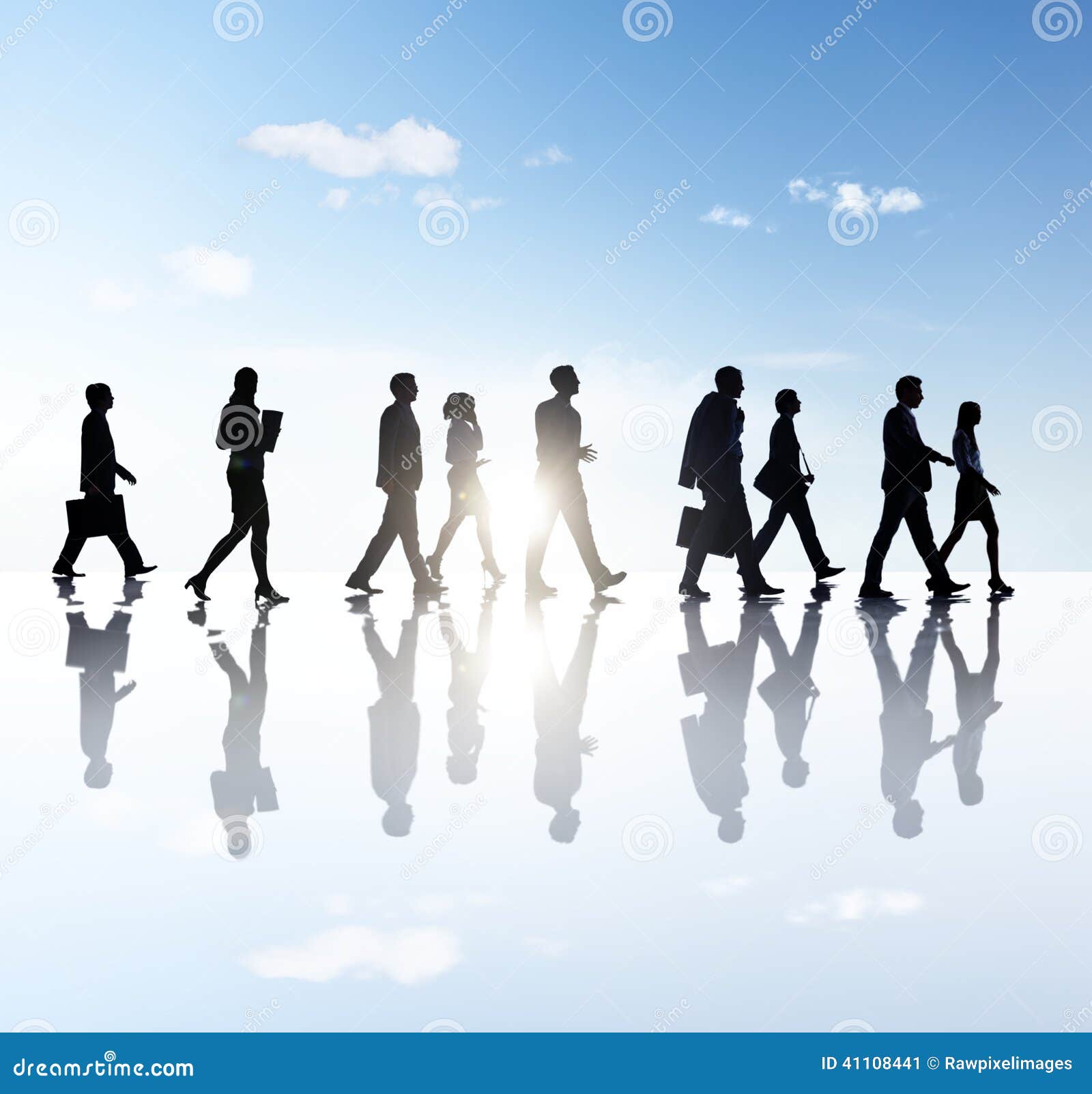 Side View Photo of Business People Walking in Outdoors Stock Image ...