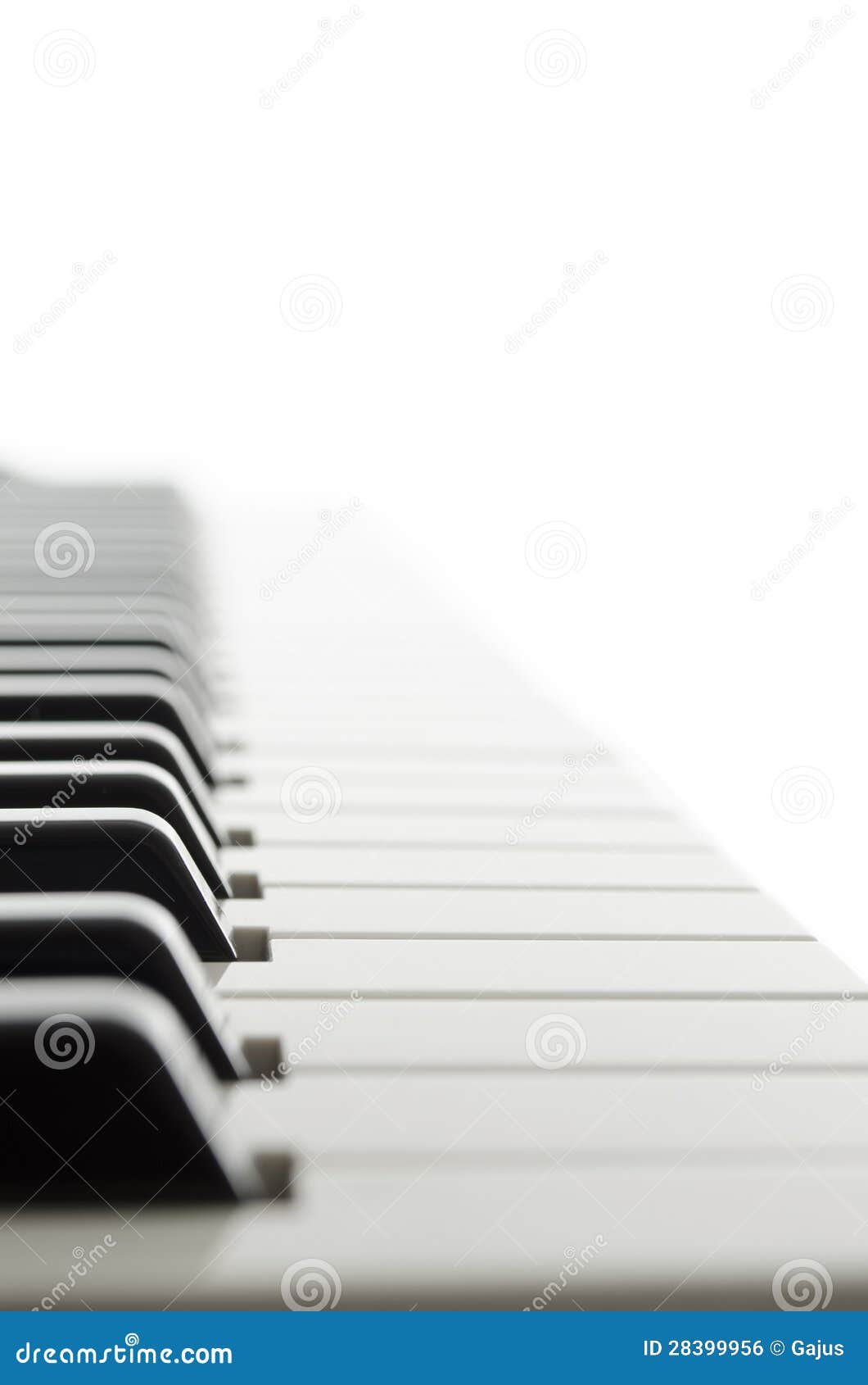 Side View of Piano Keyboard Stock Photo - Image of note, tone: 28399956
