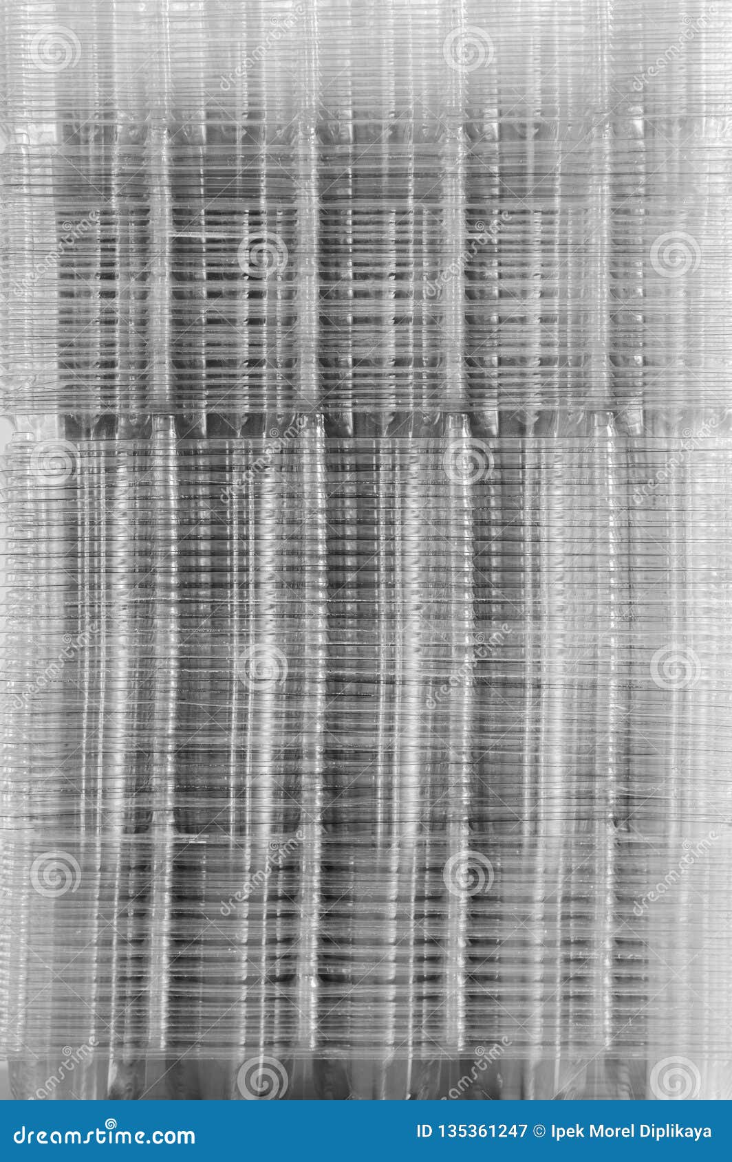 Side View of a Pile of Empty Plastic Egg Boxes Stock Image - Image of ...