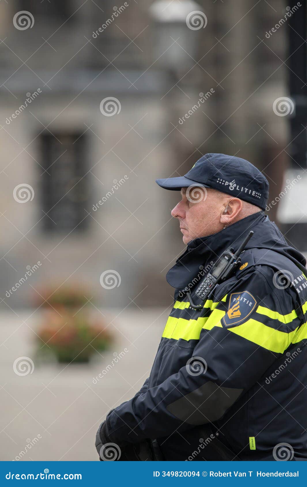 Side View Police Man at Amsterdam the Netherlands 10-12-2024 Editorial ...