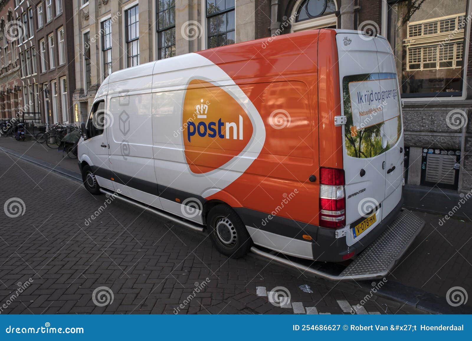 Side View Post.nl Van at Amsterdam the Netherlands 23-6-2022 Editorial ...