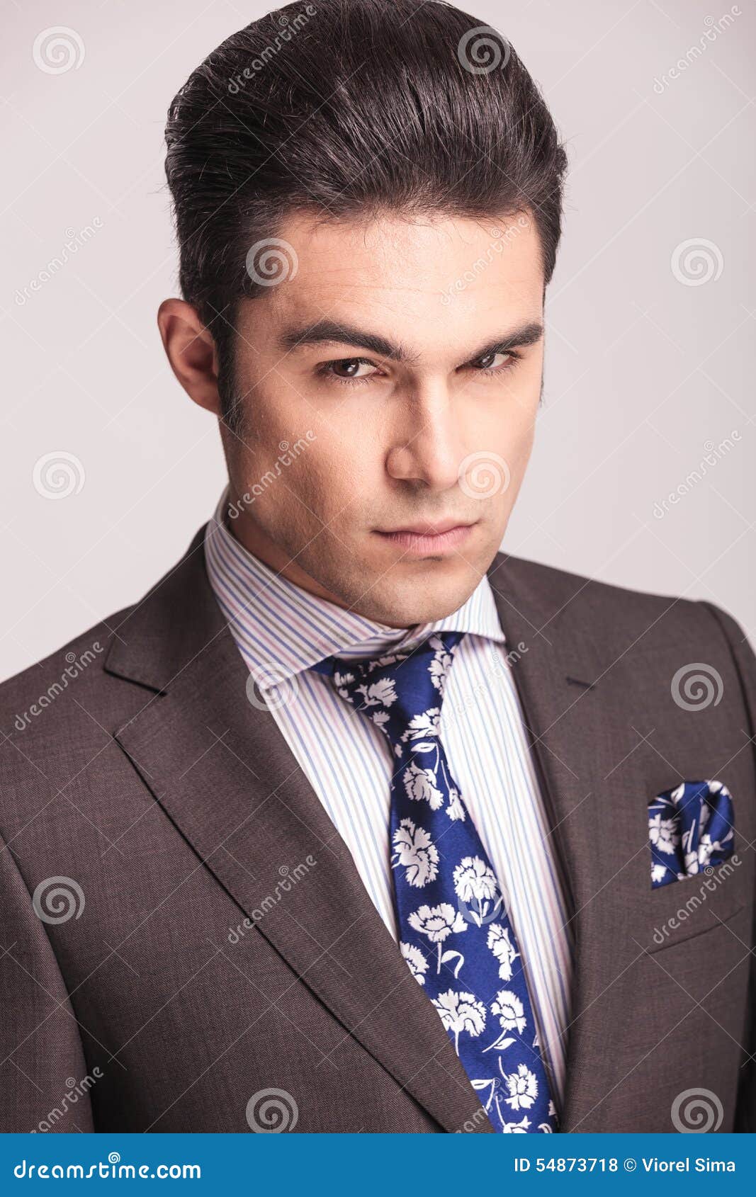 Side View Potrait of a Handsome Business Man Stock Photo - Image of ...