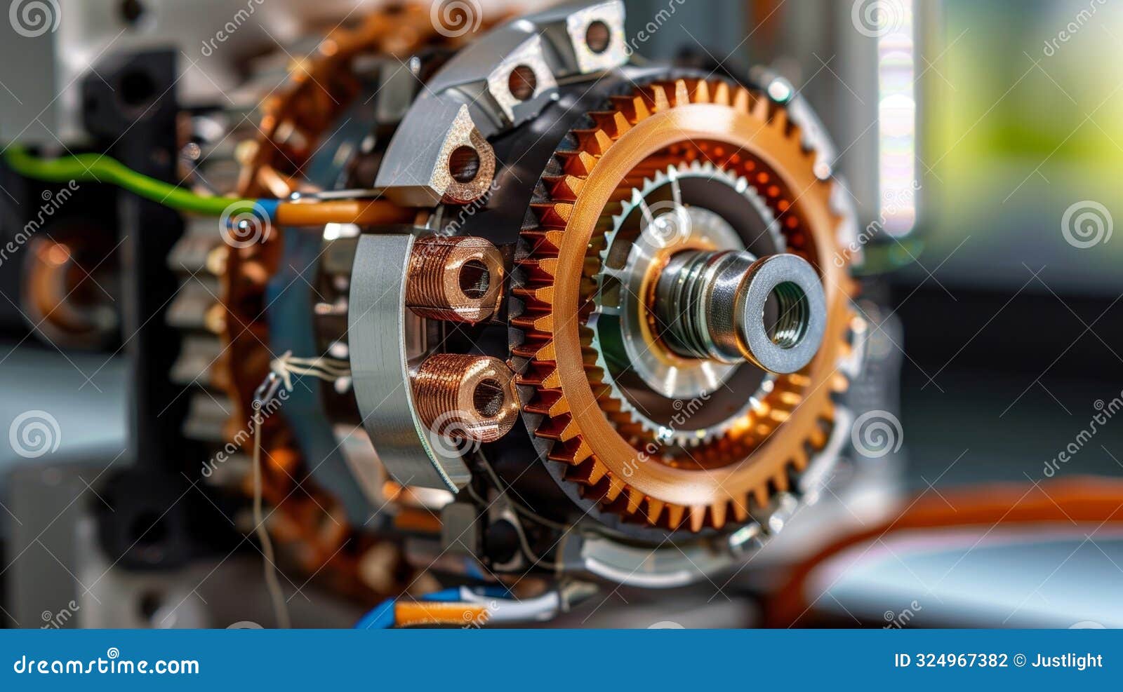 A Side View of the Powerful Motor Inside an Electric Nut Grinder ...