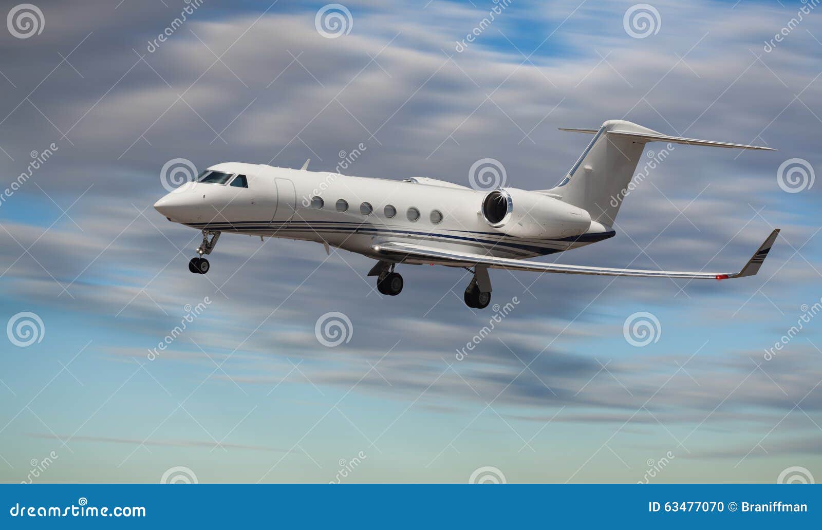 Side view of a private jet stock photo. Image of blue - 63477070