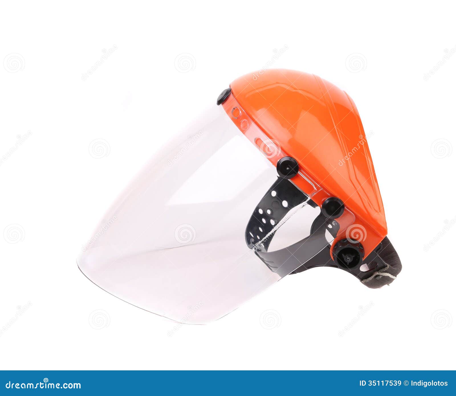 Side View of Protective Face Shield. Stock Image - Image of laborer ...
