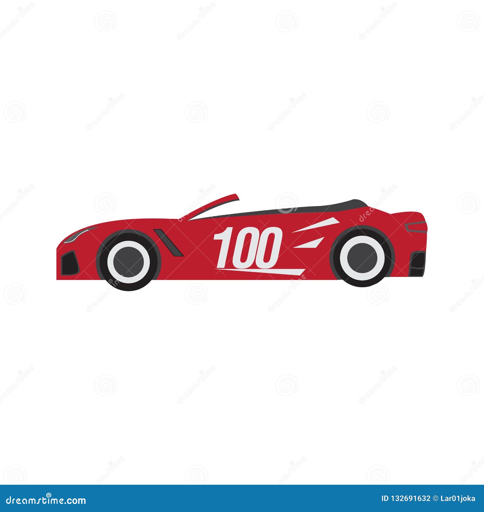 Side view of a racing car stock vector. Illustration of sports - 132691632