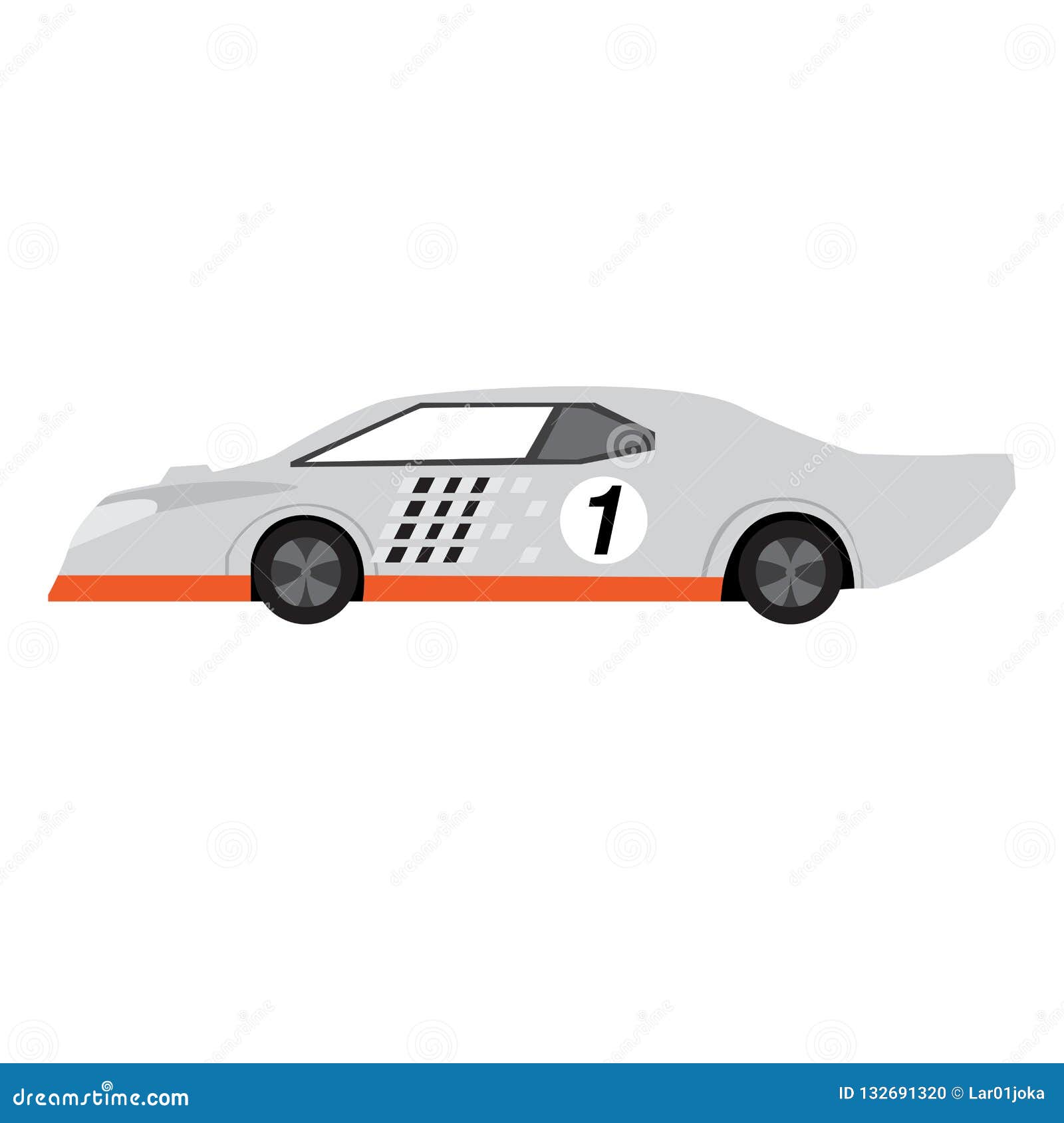Side view of a racing car stock vector. Illustration of competition ...