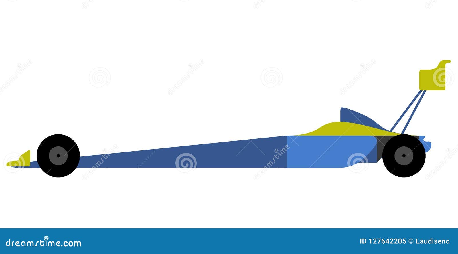 Side view of a racing car stock vector. Illustration of icon - 127642205