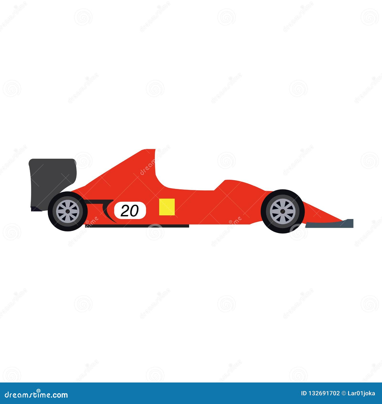 Side view of a racing car stock vector. Illustration of view - 132691702