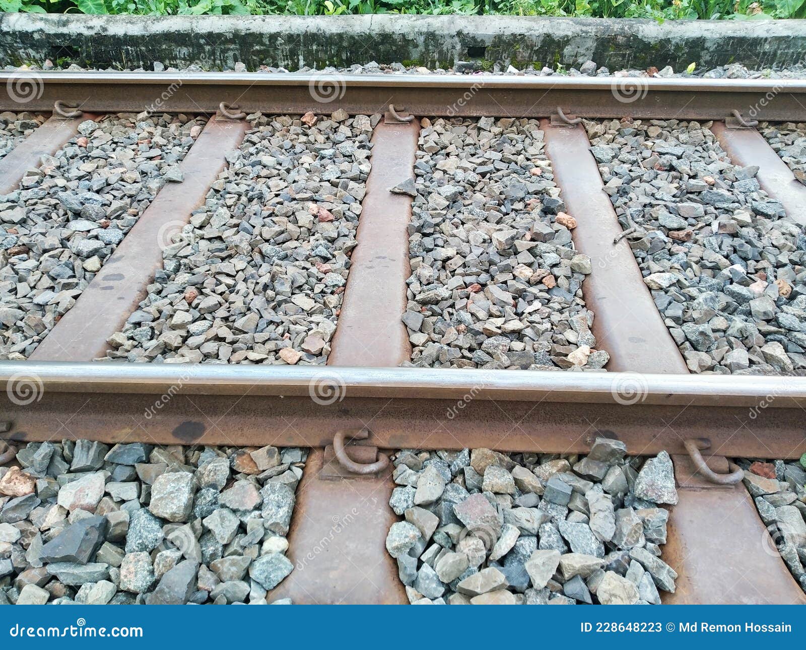 Side View of Railway in Bangladesh. Stock Image - Image of walkway ...