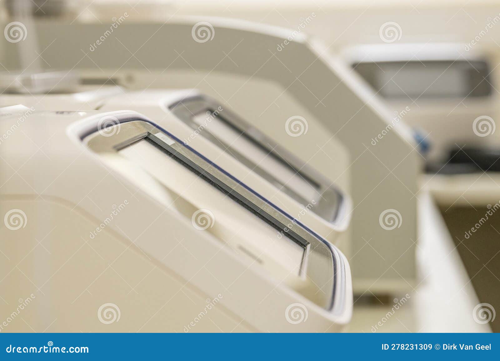 Side View of Realtime PCR Instruments in a Scientific Laboratory. Stock ...