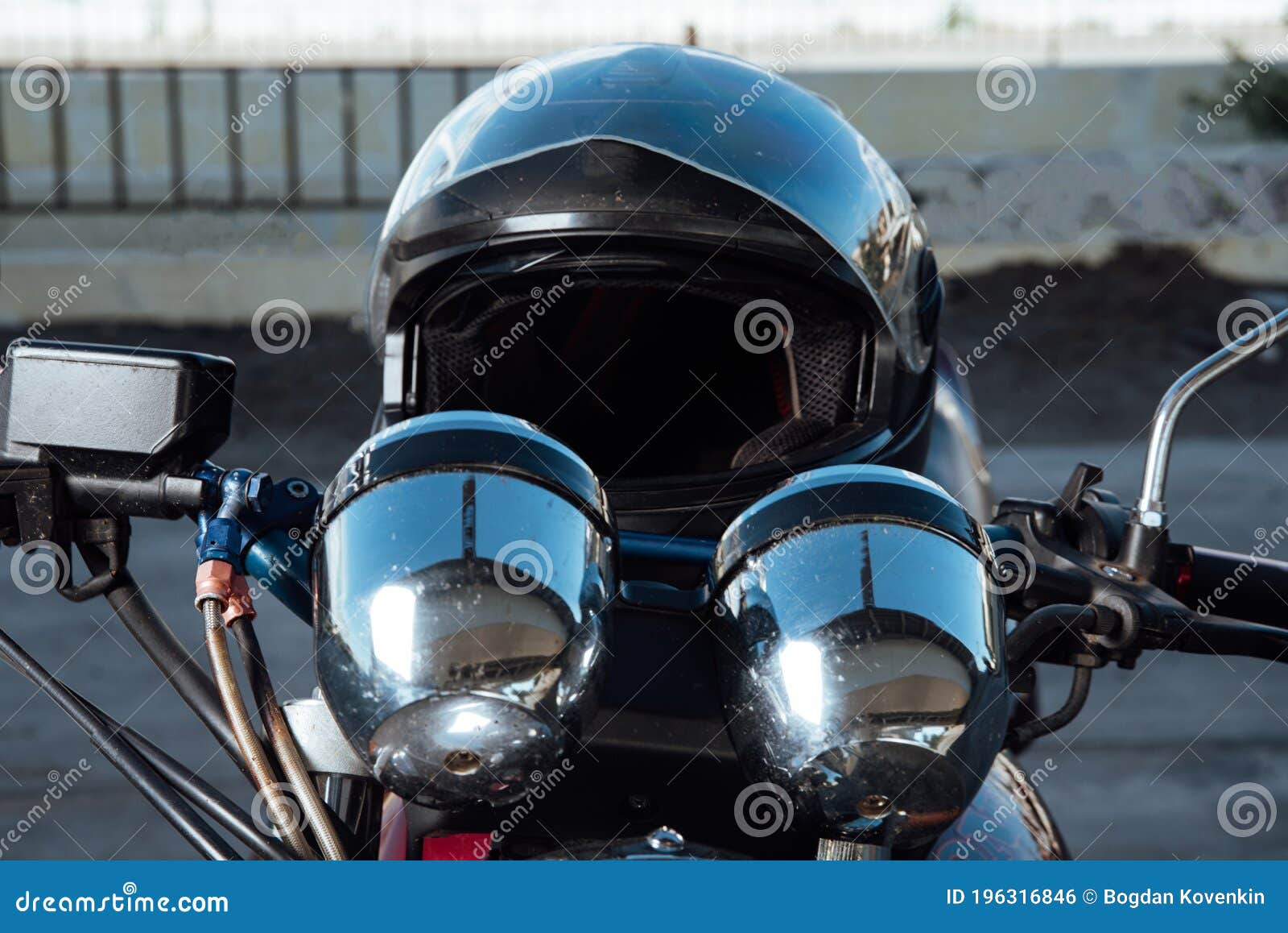 Side View of a Red Motorcycle Stock Photo - Image of freedom, metallic ...
