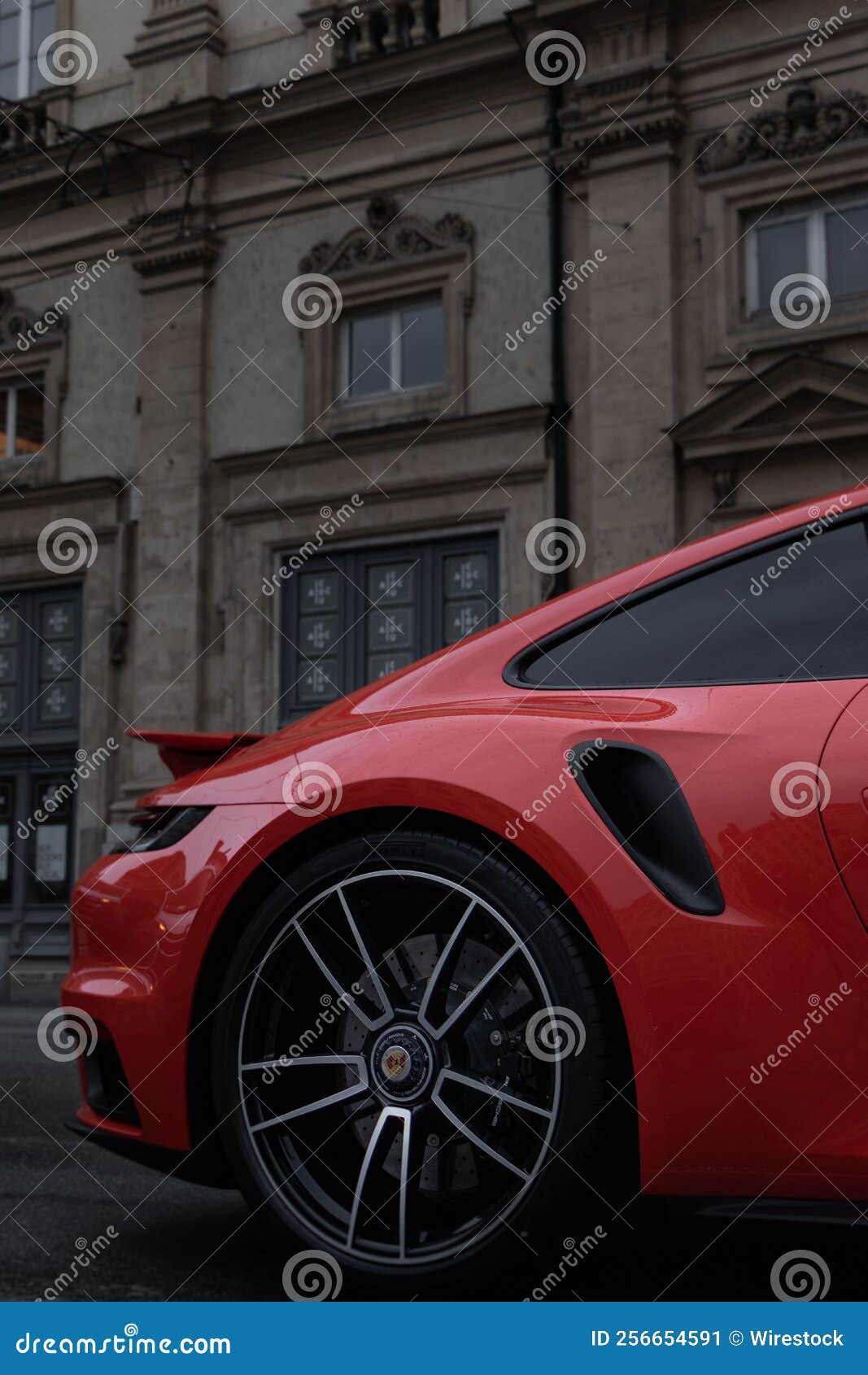 Side View of the Red Porsche Luxury Car Editorial Photo - Image of ...