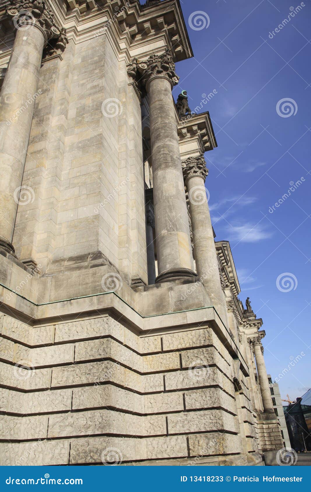 Side View of Reichstag in Berlin Stock Image - Image of impressive ...