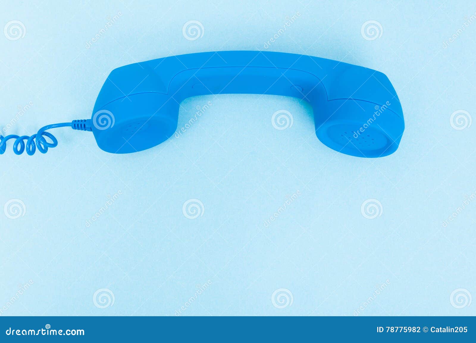 Side View of Retro Phone Receiver Stock Photo - Image of line, contact ...