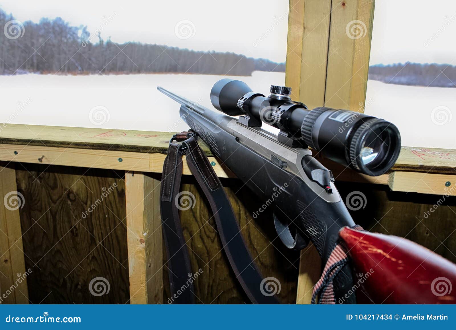 Top View Of Rifle Bullets And Magazine On Table Stock Photo ...