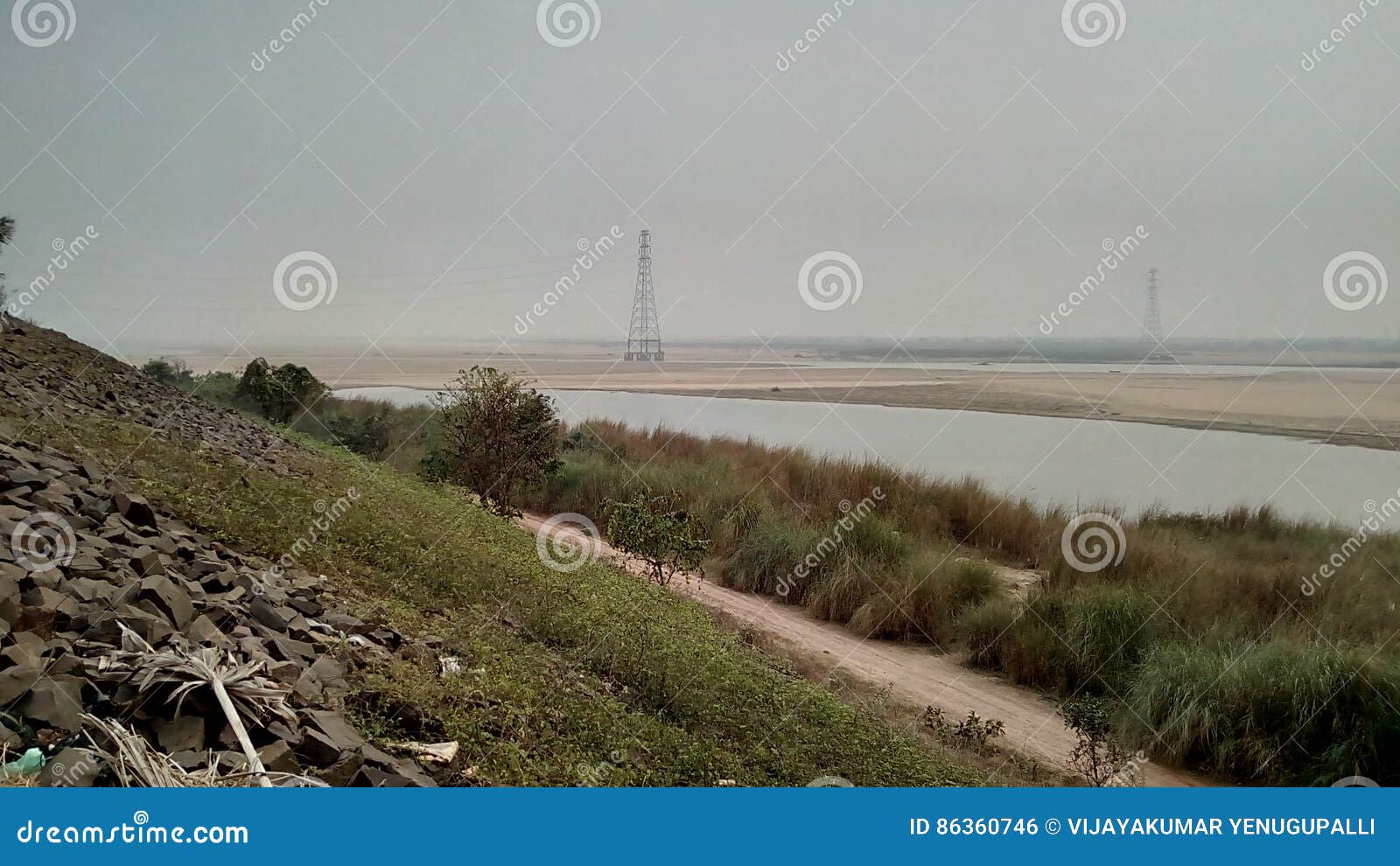A Side View of the River Godavari Stock Photo - Image of view, blue ...