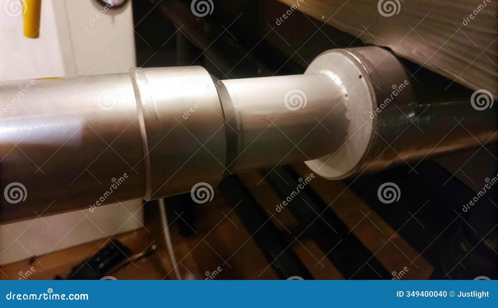 A Side View of a Robotic Weld Joint Showcasing the Highquality Finish ...