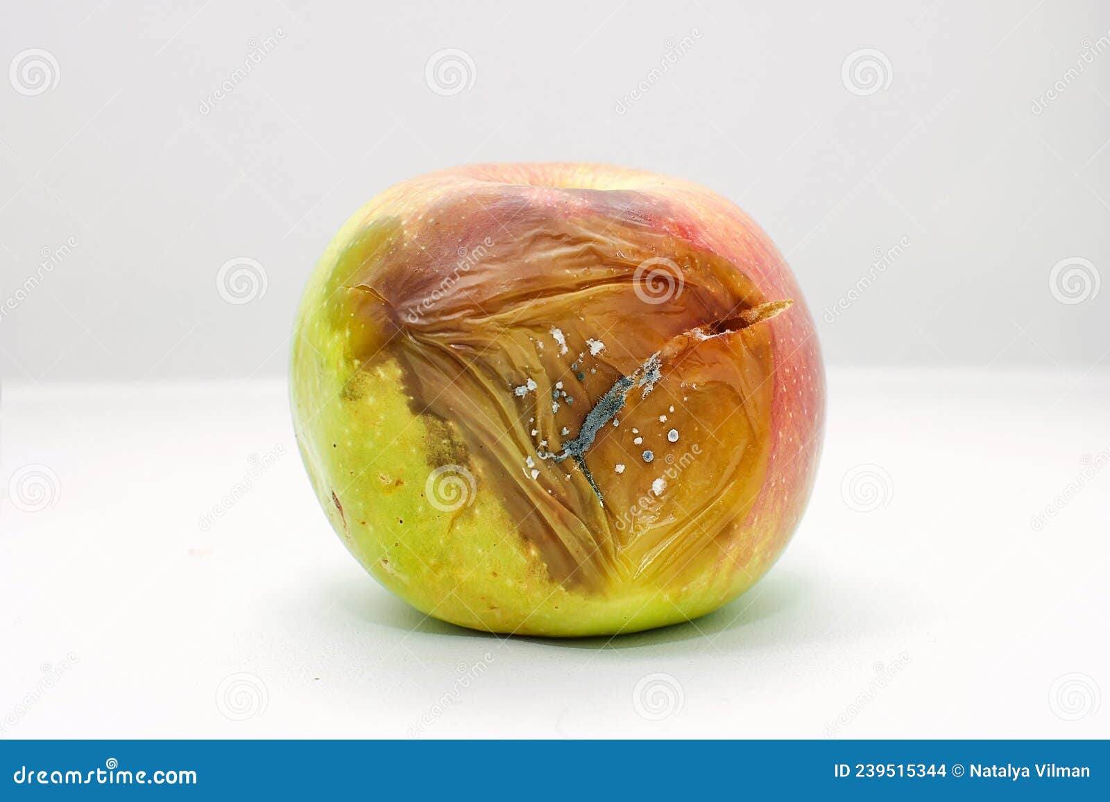 Top View Of Rotten Mango Close Up On A Grey Background Royalty-Free ...