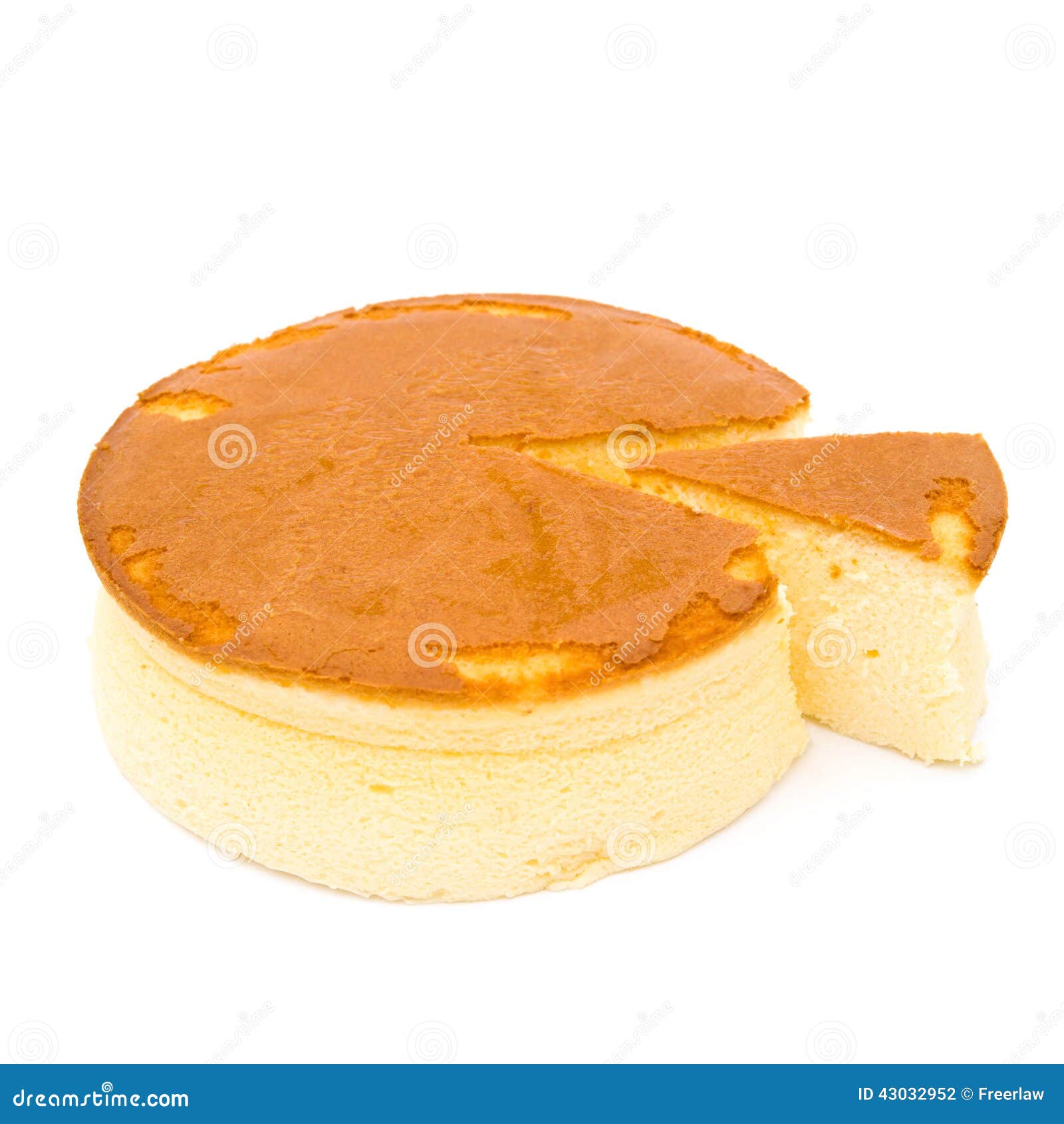 Side View Round Cheese Cake Stock Photo - Image of yummy, white: 43032952