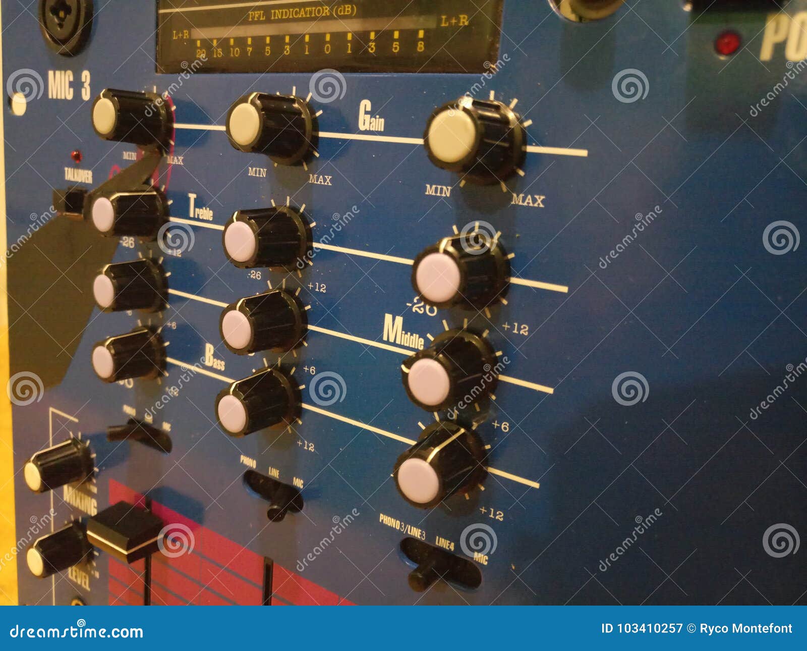 Side View of Round Turning Dials Stock Image - Image of turning, side ...