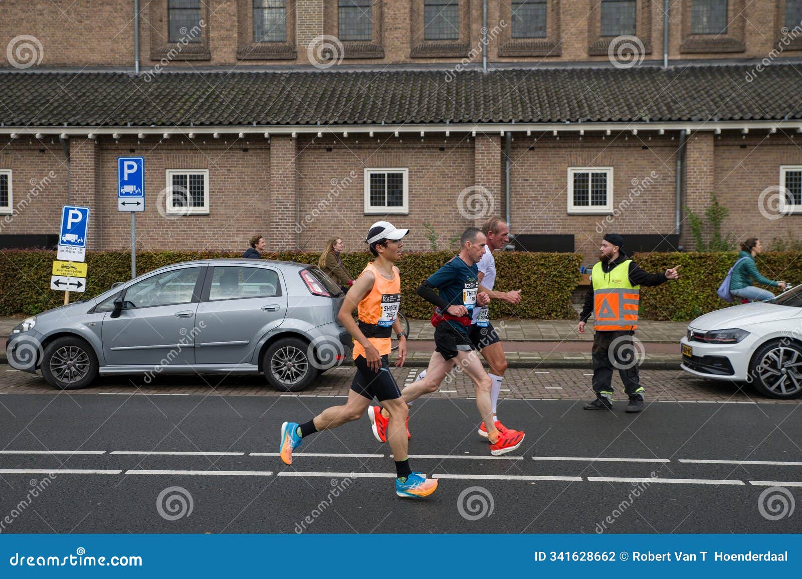 Side View Runners at the TCS Marathon at Amsterdam the Netherlands 20 ...
