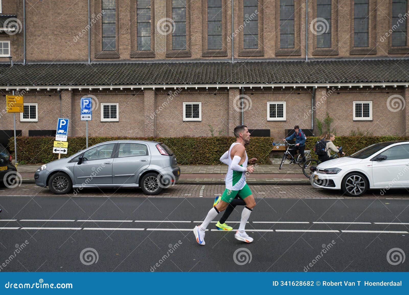 Side View Runners at the TCS Marathon at Amsterdam the Netherlands 20 ...