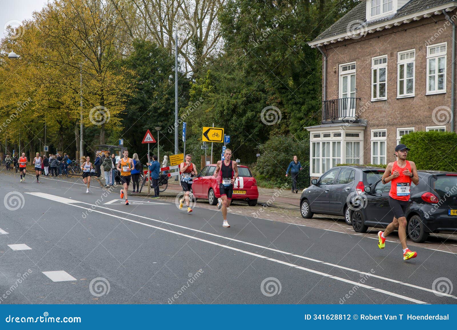 Side View Runners at the TCS Marathon at Amsterdam the Netherlands 20 ...