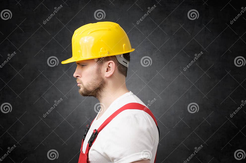 Frustrated Construction Worker Stock Photo - Image of bored, angry ...