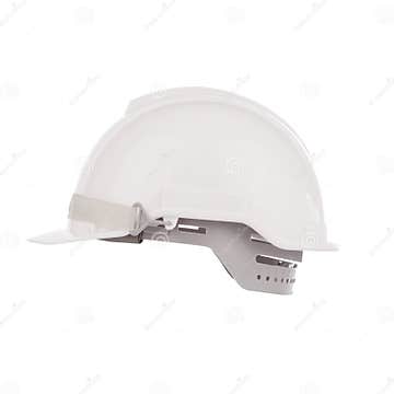 Side View of Safety Helmet Cap Isolated White Stock Photo - Image of ...