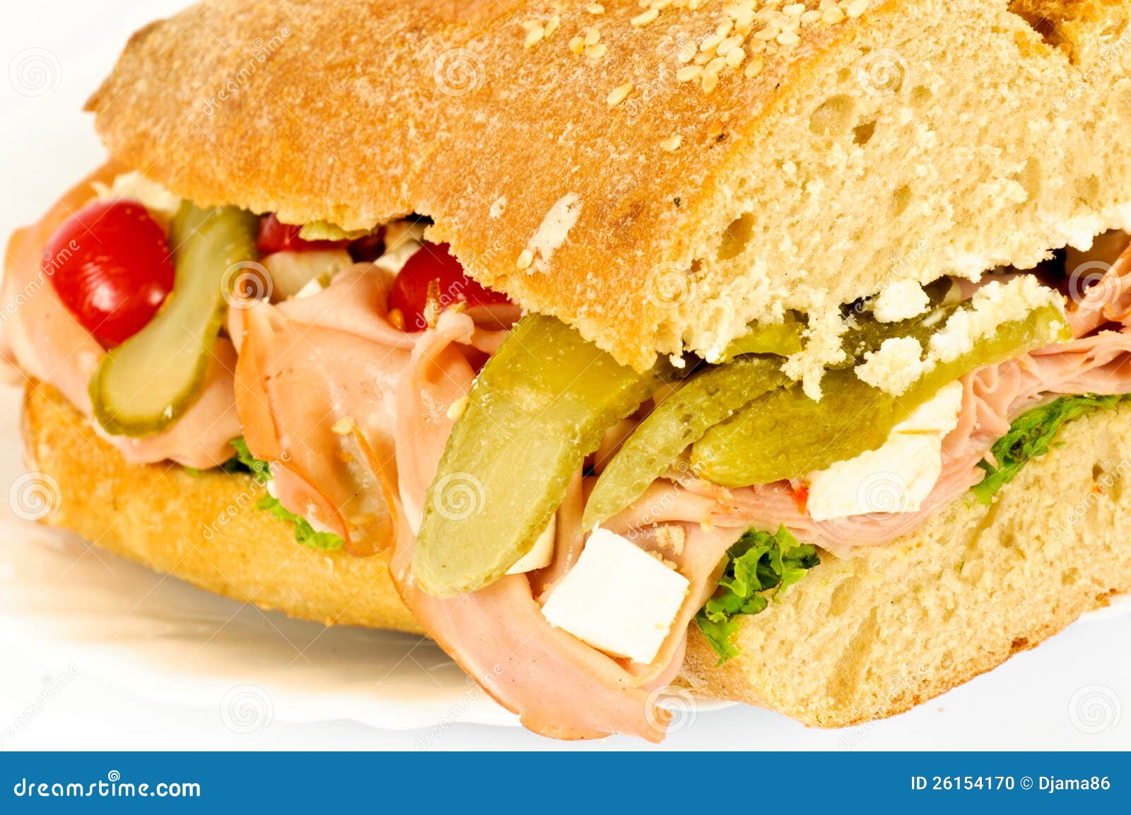 Side view sandwich stock photo. Image of fresh, cuts - 26154170