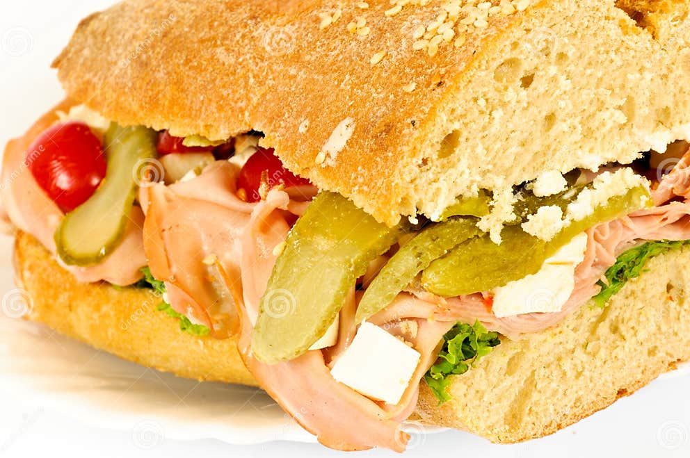 Side view sandwich stock photo. Image of fresh, cuts - 26154170