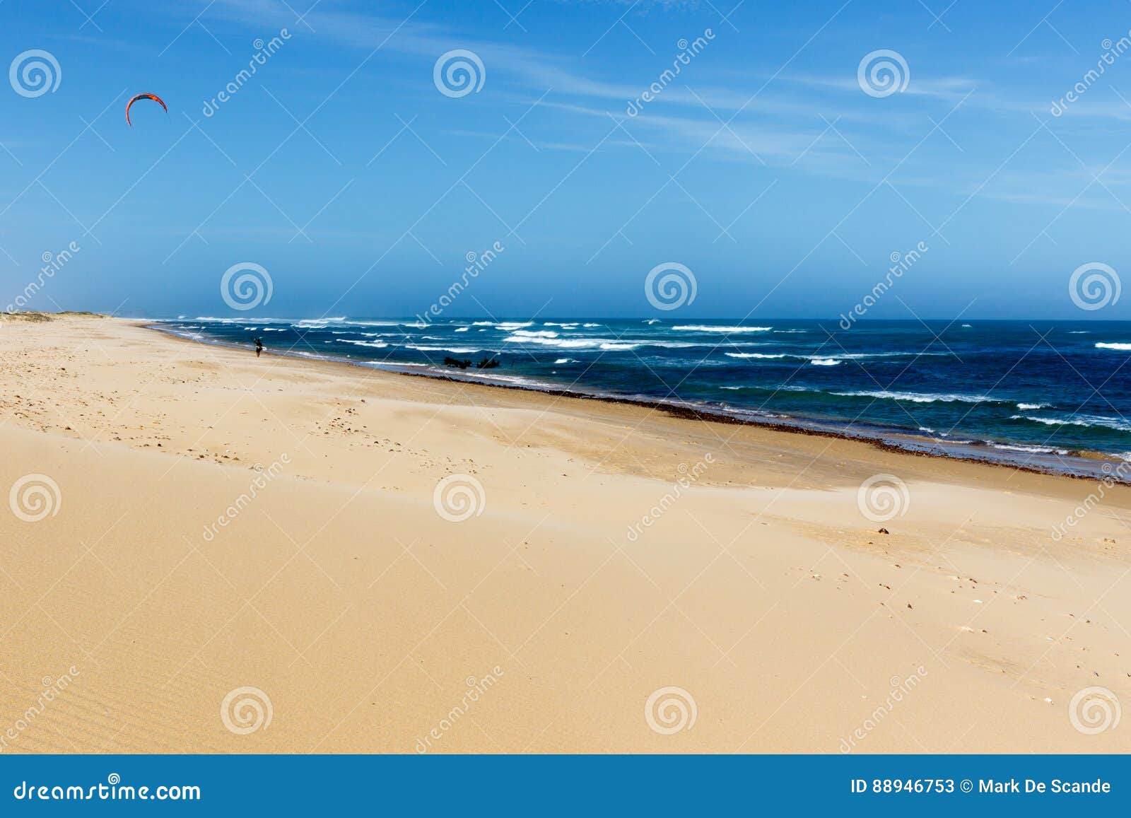 Side View of the Sandy Beach Stock Image - Image of love, peace: 88946753