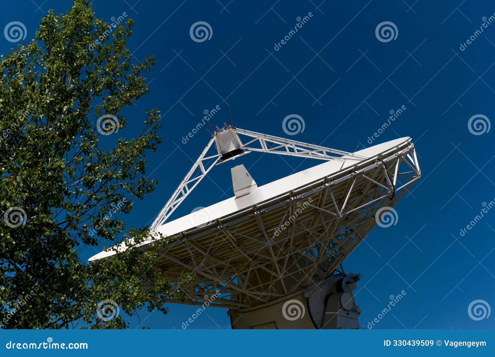 Side View of Satellite Dish Antenna Stock Image - Image of exploration ...