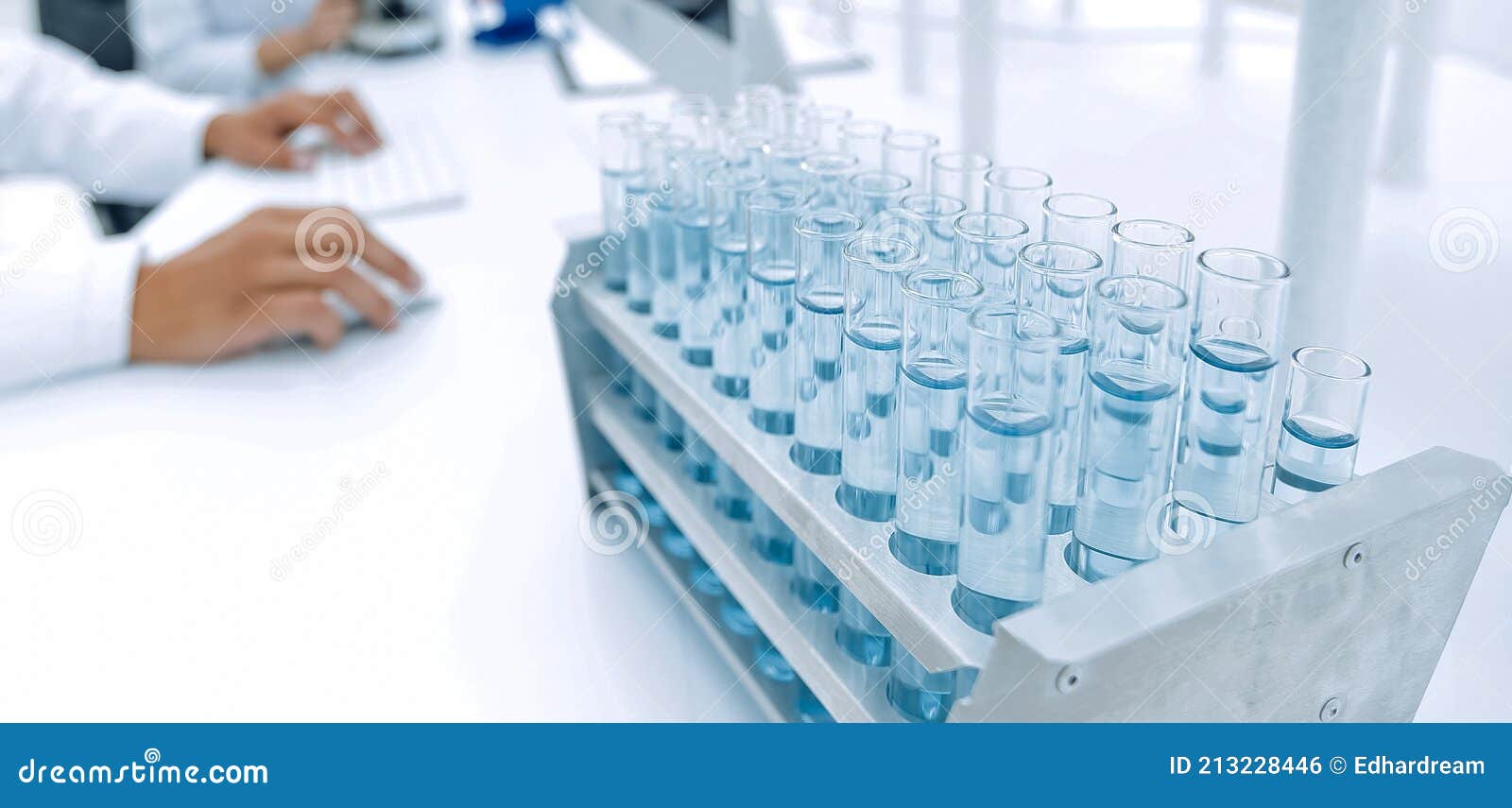 Side View of Scientists Working in Laboratory Stock Photo - Image of ...